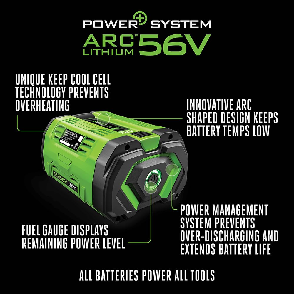 EGO Power+ 56 V 12 Ah Lithium-Ion Battery 1 pc