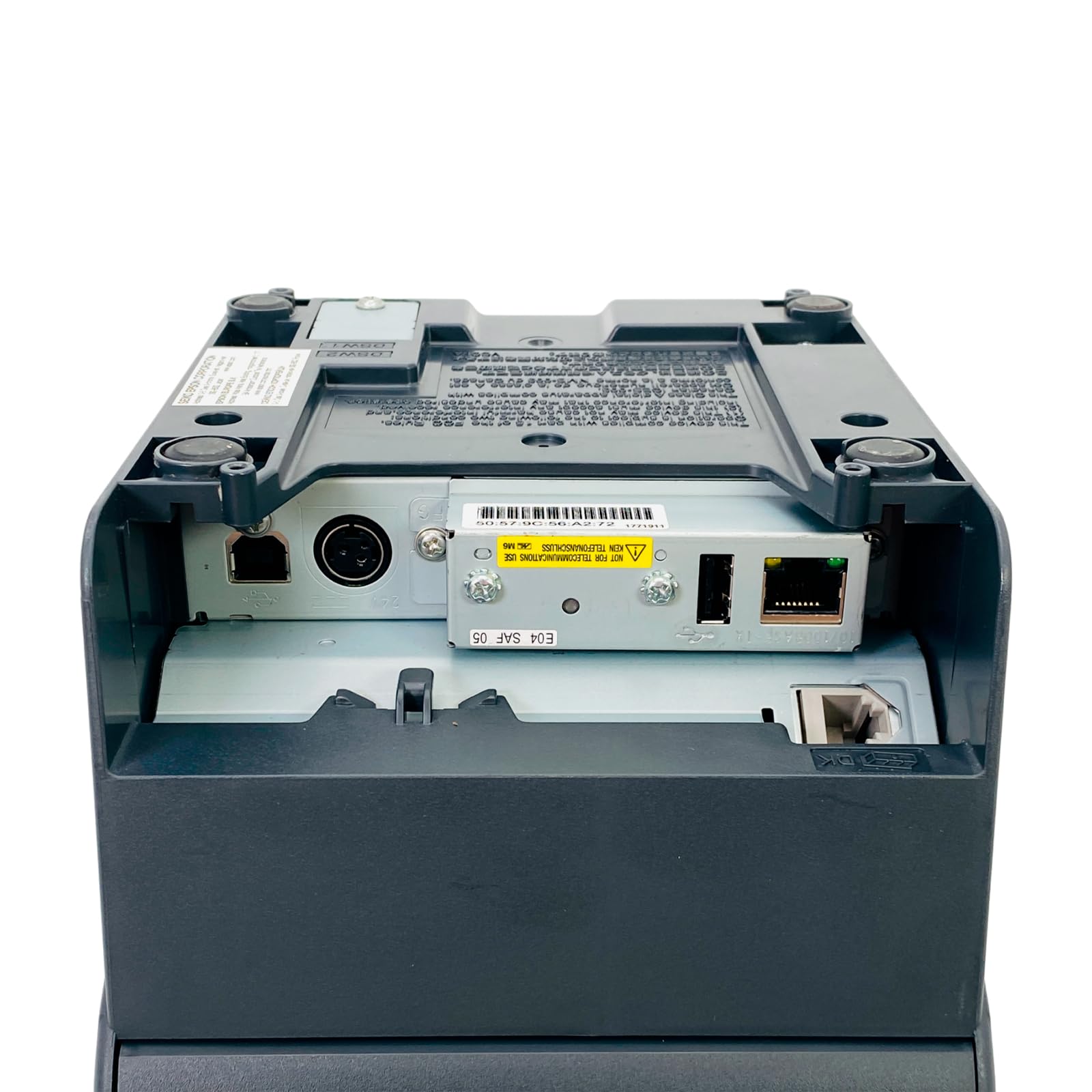Epson TM-T88V Compact POS Thermal Receipt Ticket Printer USB LAN M244A, Bundle with AC Adapter USB and Ethernet Cables