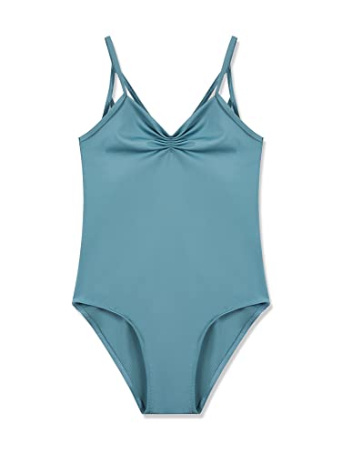 Camisole Leotard For Womens And Girls Ballet And Gymnastics Pinch Front And V Back Cotton-Like Soft