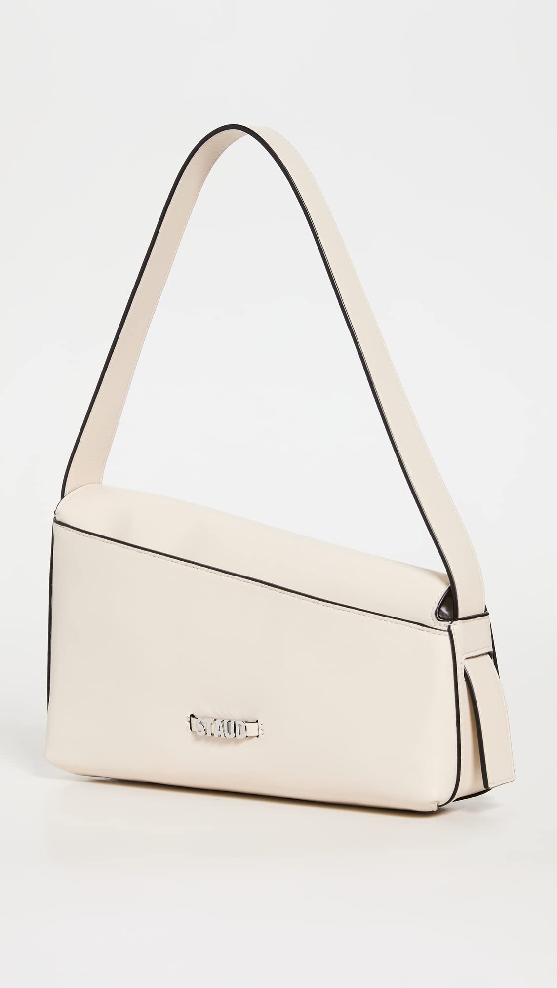 STAUD Women's Acute Shoulder Bag, Cream, Off White, One Size