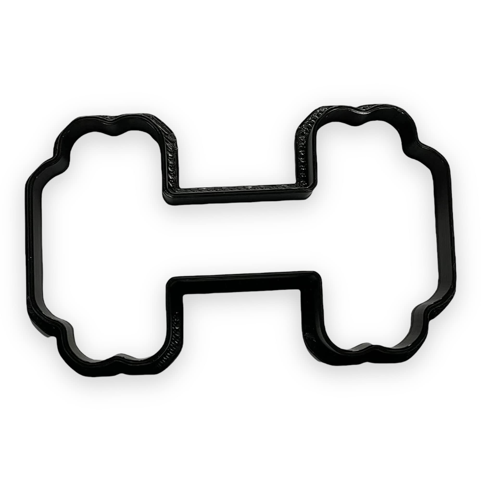 Dumbbell Weights Cookie Cutter with Easy to Push Design (4 inch)