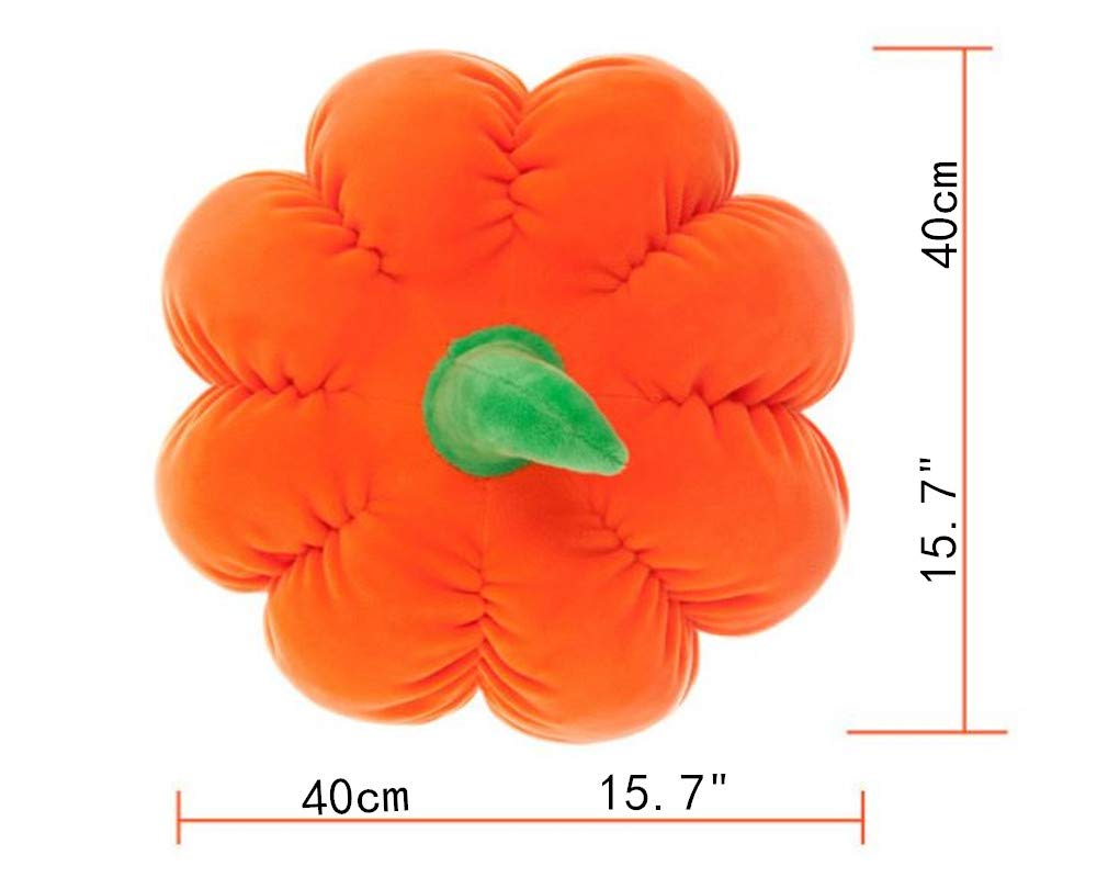 GracesDawn Plush Soft Pumpkin Plush Pillow Pumpkin Decoration Sofa Pillow Soft Pumpkin Gift. Plush Toy, Children’s Gift Orange (40cm[15.7] inch)