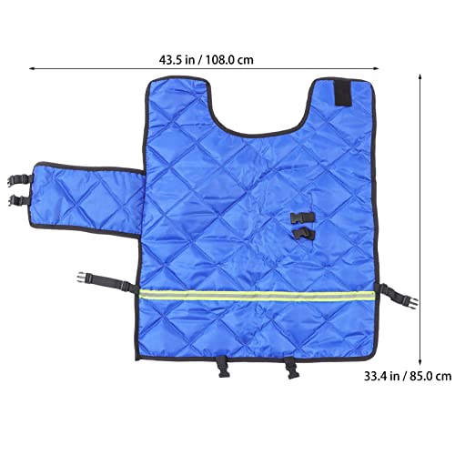 Generic Calf Blanket Thickened Livestock Warm Clothes - Soft Flannelette Calf Vest Winter Coat for Farm Cows Horses - Random Style