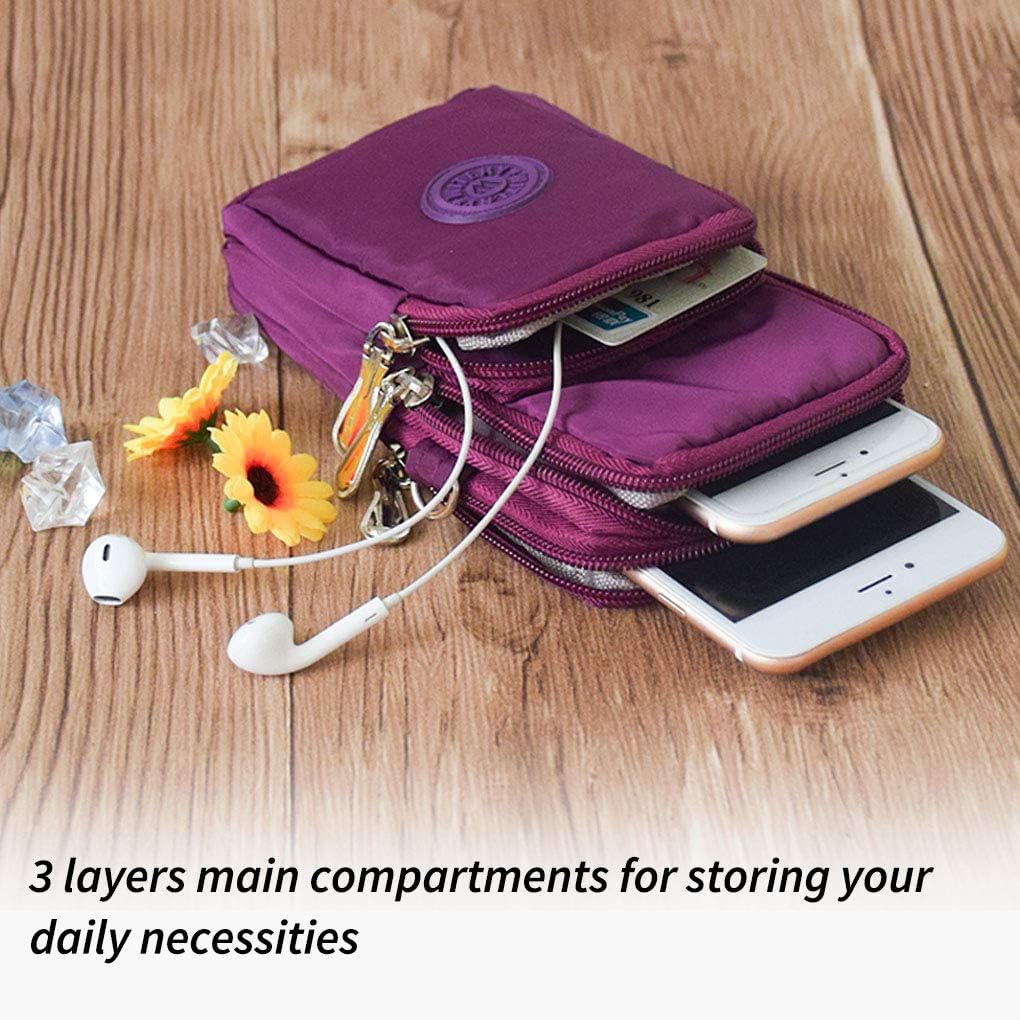 WITERY Women Mini Crossbody Bag Purse Wrist Cell Phone Bag Women’s Shoulder Handbag Multiple pocket Wallet for Ladies