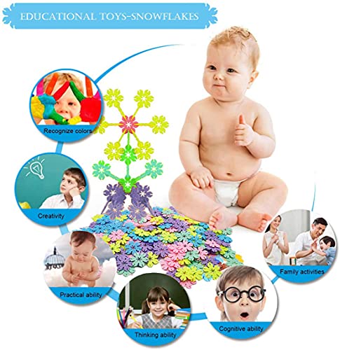 QUN XING STEM Toys Building Blocks Educational Toys 720 Pieces Construction Interlocking Plastic Flake Disc Set Great STEM Toy for Kids 6+ Years Old Boys and Girls