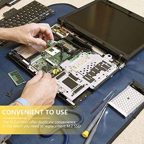 DIKACA Laptop 1 Set Computer Kit Screw for Standoff Steel Screws Replacement Nut with Stainless M Components Screwdriver Mounting Compatible Motherboard Hex Ssd Ps Accessory Fixing Laptop Stand