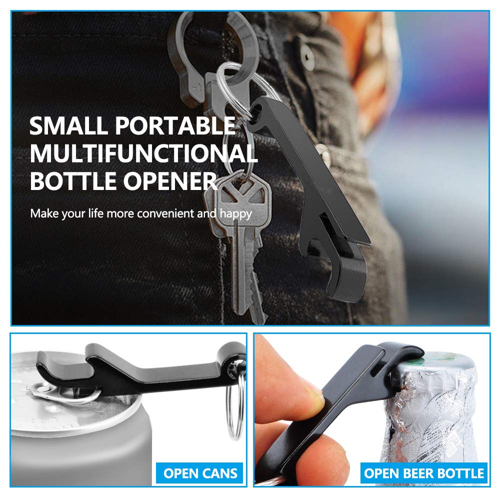 Can Opener, Stainless Steel Manual Can Opener with Effort-Saving Large Knob, Mulitfunctional Bottle Lid Jar Opener with Soft Non-Slip Handle for Kitchen Restaurant Gift