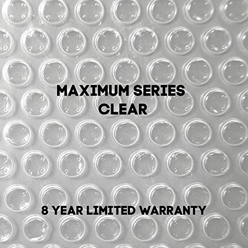 Harris C.R.S. Heat Retention Solar Covers for Above Ground Swimming Pools | Retain Sun/Solar Heat by Lowering Your Evaporation Rate Up to 75% | (18' Round, Heavy Series Blue)