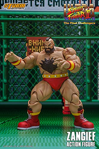 Storm Collectibles - Ultimate Street Fighter II: The Final Challenger - Zangief, Action Figure, STM87180 Red