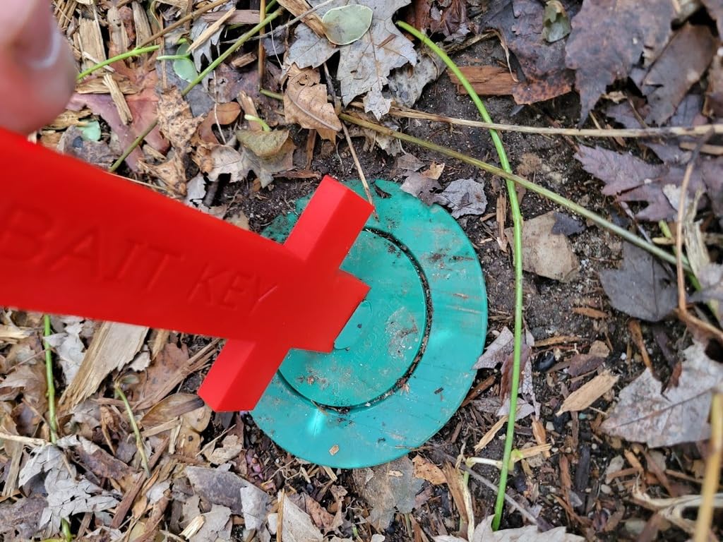 SplashNColor Termite Bait Stations Key & Hook Tool for Sentricon - Easy-Open Termite Bait Station Key, Comfort-Grip Design for Safe, Efficient Bait Retrieval Termite Control, Bait Station Key