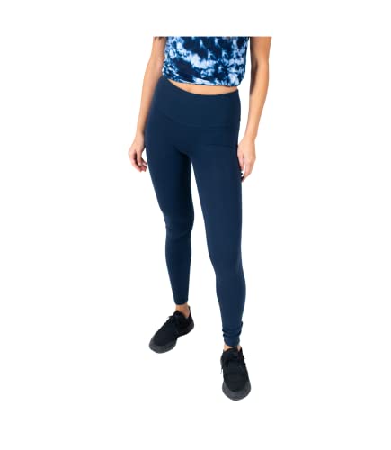 Spalding Women's Misses Activewear High Waisted Cotton/Spandex Ankle Legging Navy Blazer