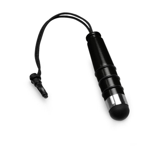 BoxWave Stylus Pen Compatible with Acer ConceptD 7 Ezel CC715-71-7163 (15.6 in) - Mini Capacitive Stylus, Small Rubber Tip Capacitive Stylus Pen - Jet Black