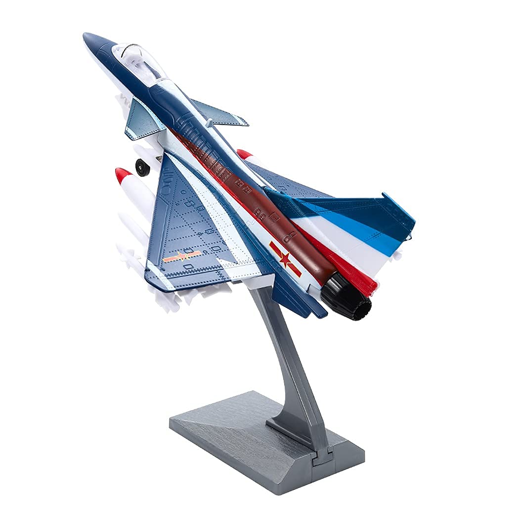 Taktik Metal Airplane Model Kit Blue Stealth Bombers and Fighter Planes Pull Back Aircraft Real Jet Sound Plane Models Toys for Boys, Girls and Adults