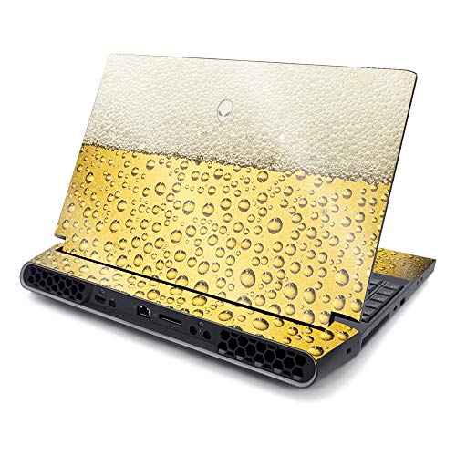 MightySkins Skin for Alienware AREA-51M R2 (2020) - Abstract Black | Protective, Durable, and Unique Vinyl Decal wrap Cover | Easy to Apply, Remove, and Change Styles | Made in The USA