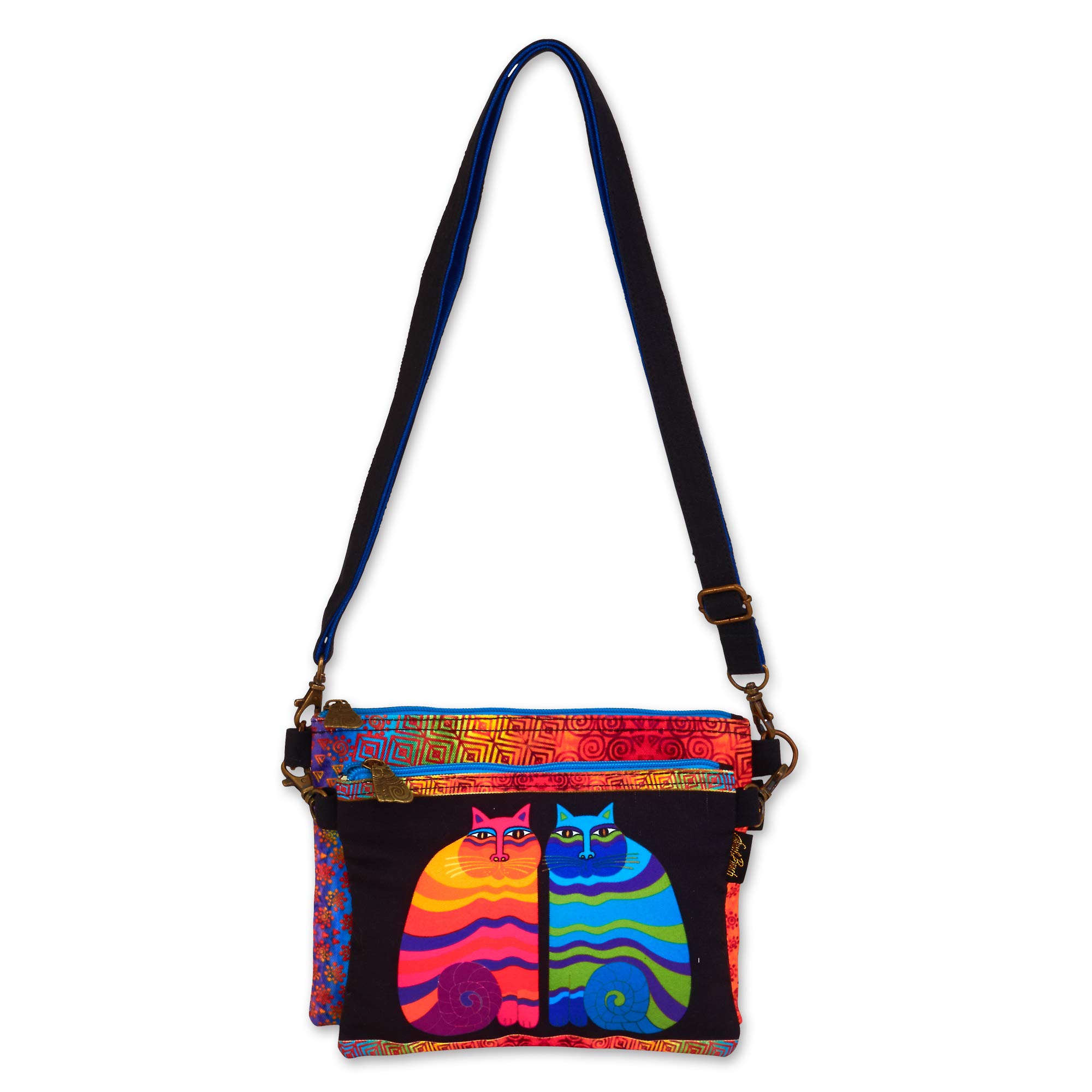 Women's Laurel Burch, Indigo Cat Crossbody