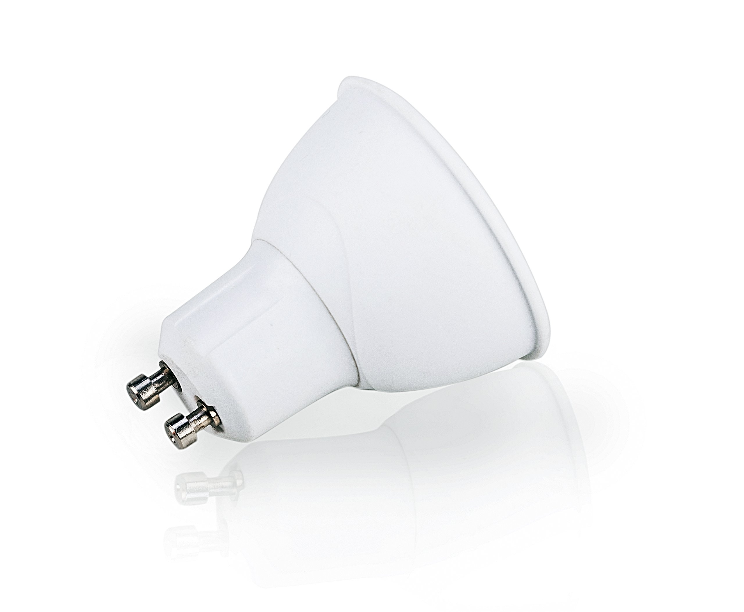 CBconcept UL-Listed GU10 LED Light Bulbs, 5-Pack, 6 Watt, 550 Lumen, Warm White 3000K, 50W Halogen Equivalent, 36°Beam Angle, 120 Volt,Not Dimmable,Recessed/Track Lighting | Designed in San Francisco