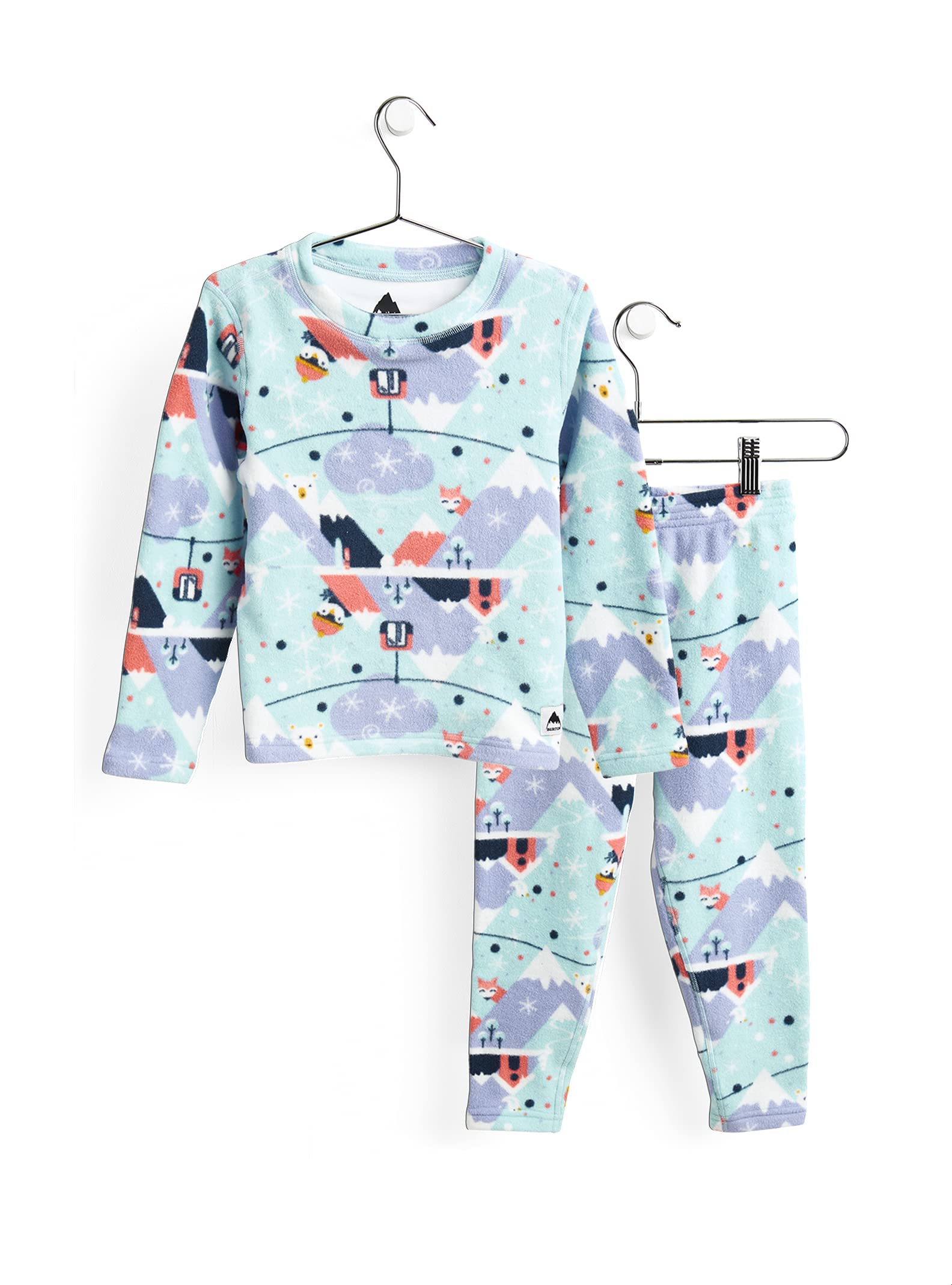 Burton Kids' Fleece Baselayer Set, Snow Day, 2T