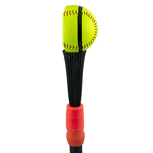 Bownet BN-FP Flat-6 PK Softball Practice Flat Hitting Training Ball, 12 Inch Seams, Set of 6, BN-FP Flat-6 PK