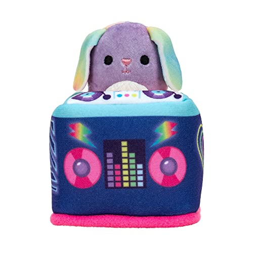 Squishville by Original Squishmallows Rock and Roller Disco Playset - Includes 2-Inch Danya The Bunny Plush, Roller Skates, DJ Booth, and Skating Rink Playscene - Toys for Kids