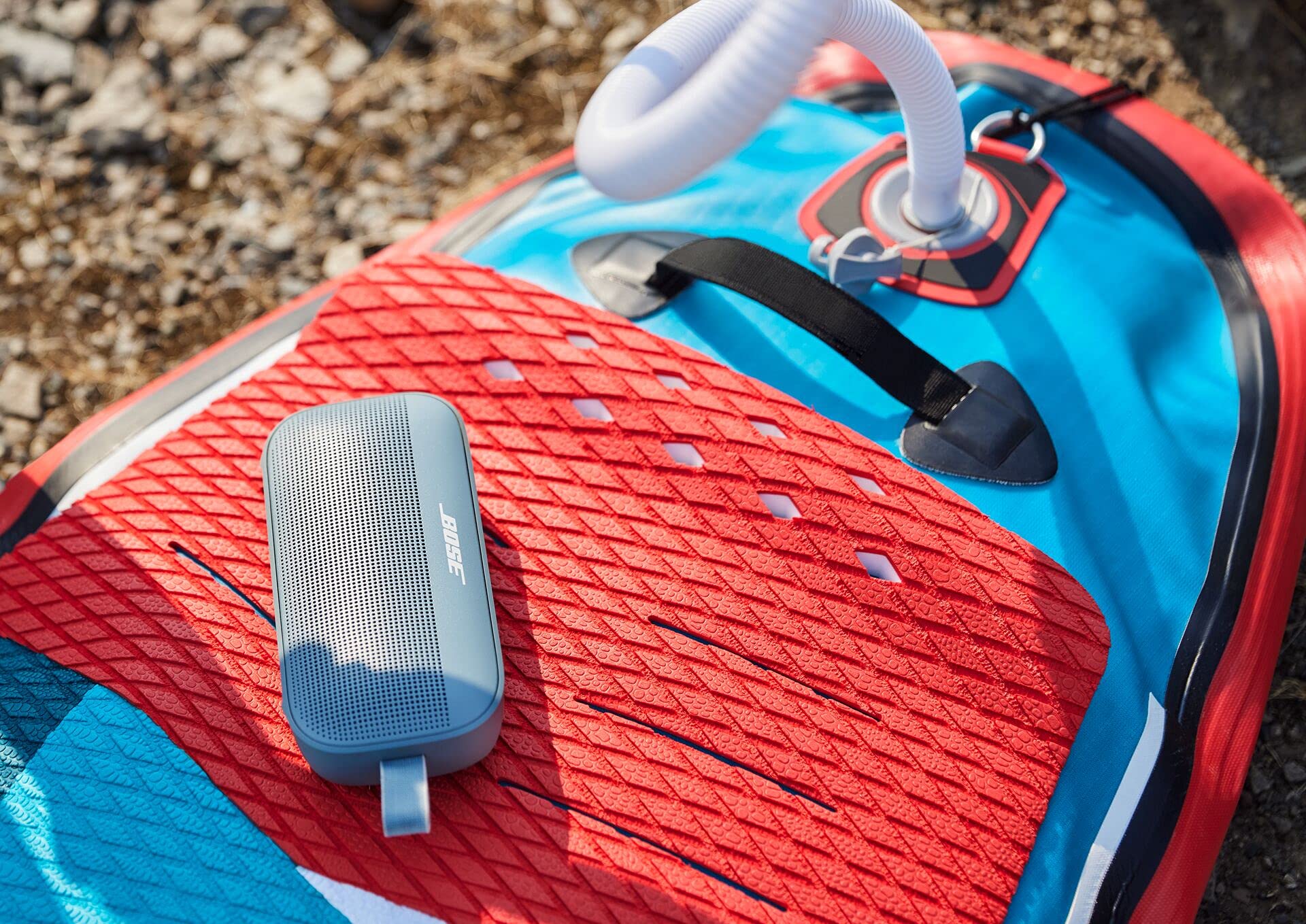 Bose SoundLink Flex Portable Bluetooth Waterproof Dustproof Speaker - Stone Blue (Renewed)