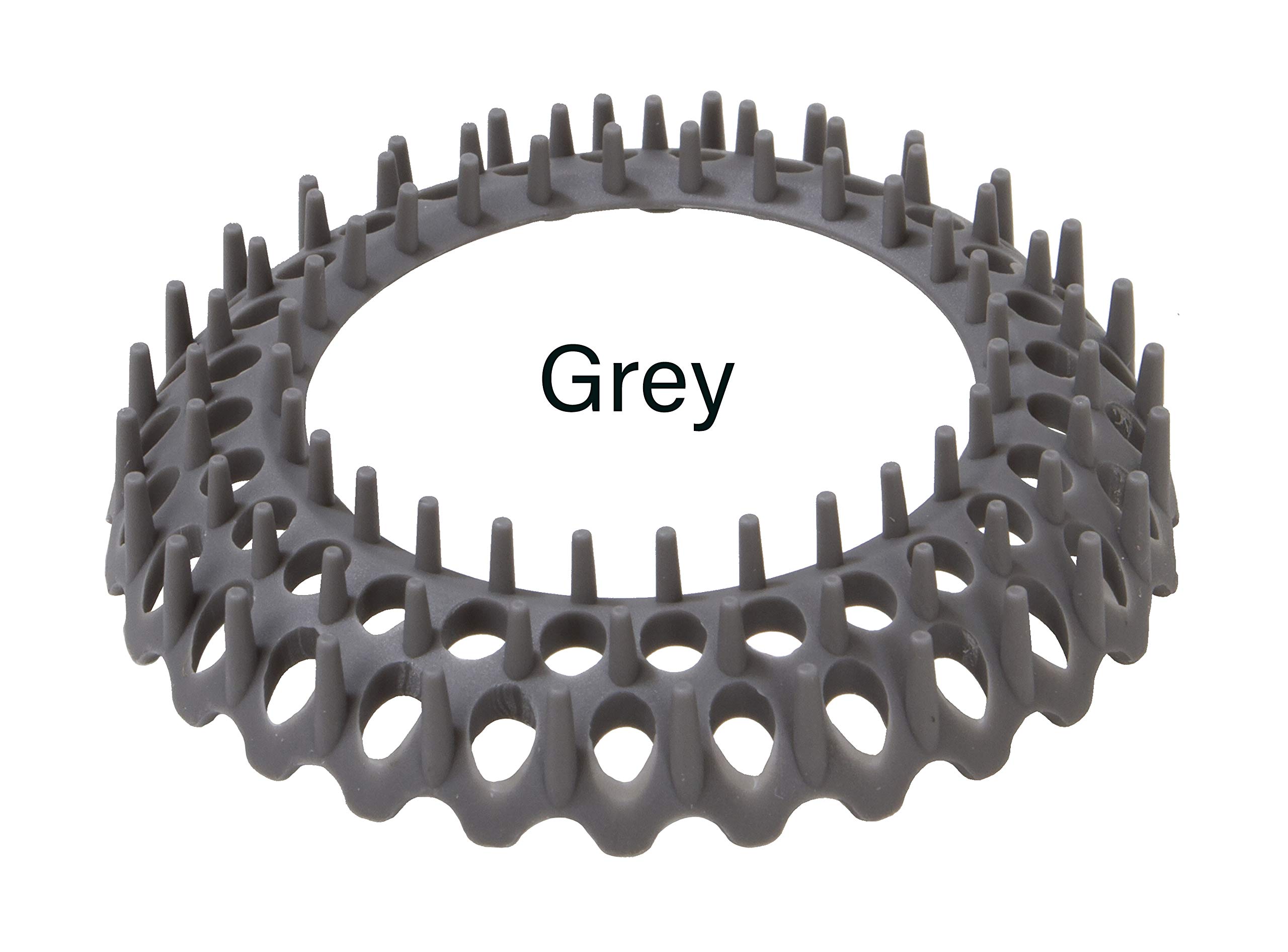 Evriholder Vanity Sink Savers, Drain Cover Hair Catcher for Bathroom, Gray and White, 12 Pack