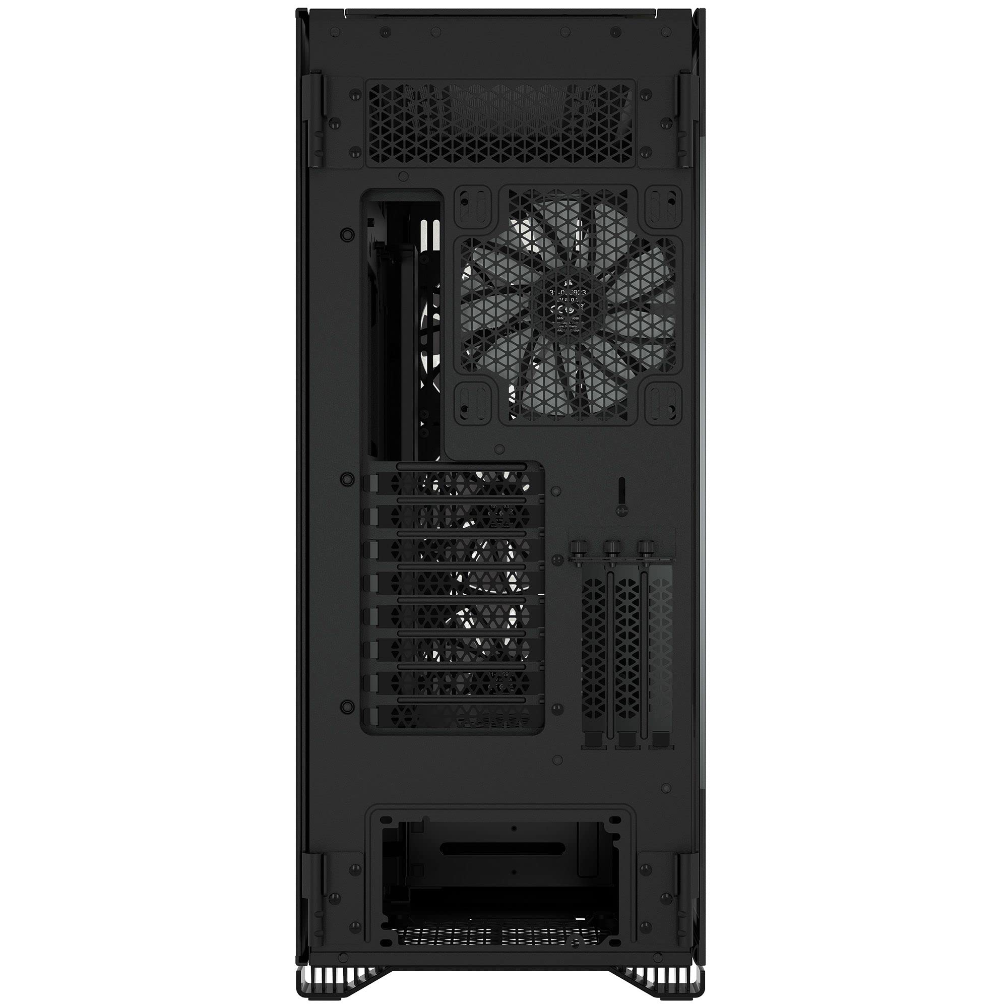 CORSAIR iCUE 7000X RGB Full-Tower ATX PC Case – Three Tempered Glass Panels – Spacious Interior – Easy Cable Management – 4x CORSAIR SP140 RGB ELITE Fans Included – Black