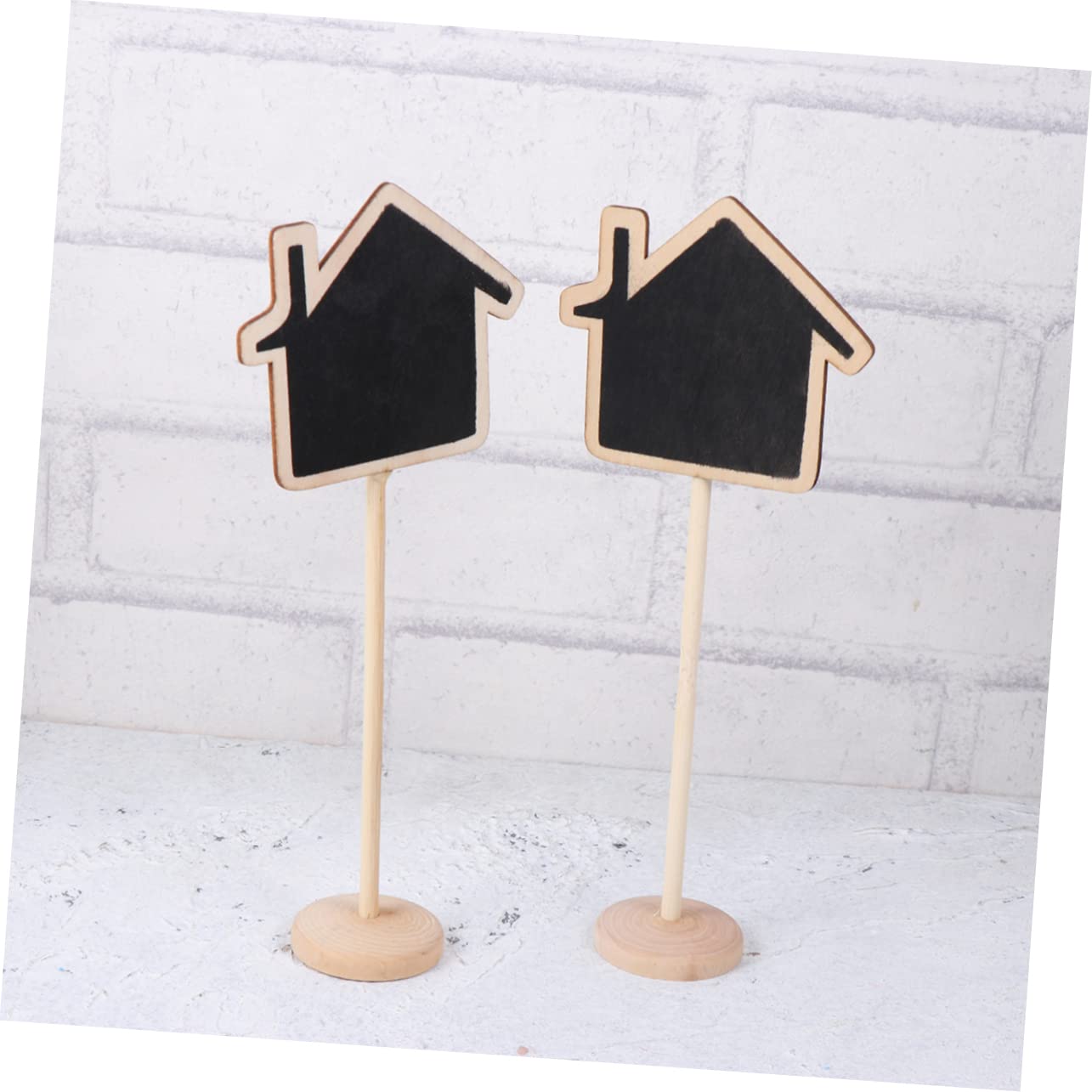 Ciieeo 10pcs Chalkboard Display Sign Message Chalkboard Table Number Message Board Signs Table Number chalkboards Writing Board Mini Blackboard Wedding Signs Dining Table Wooden Easel
