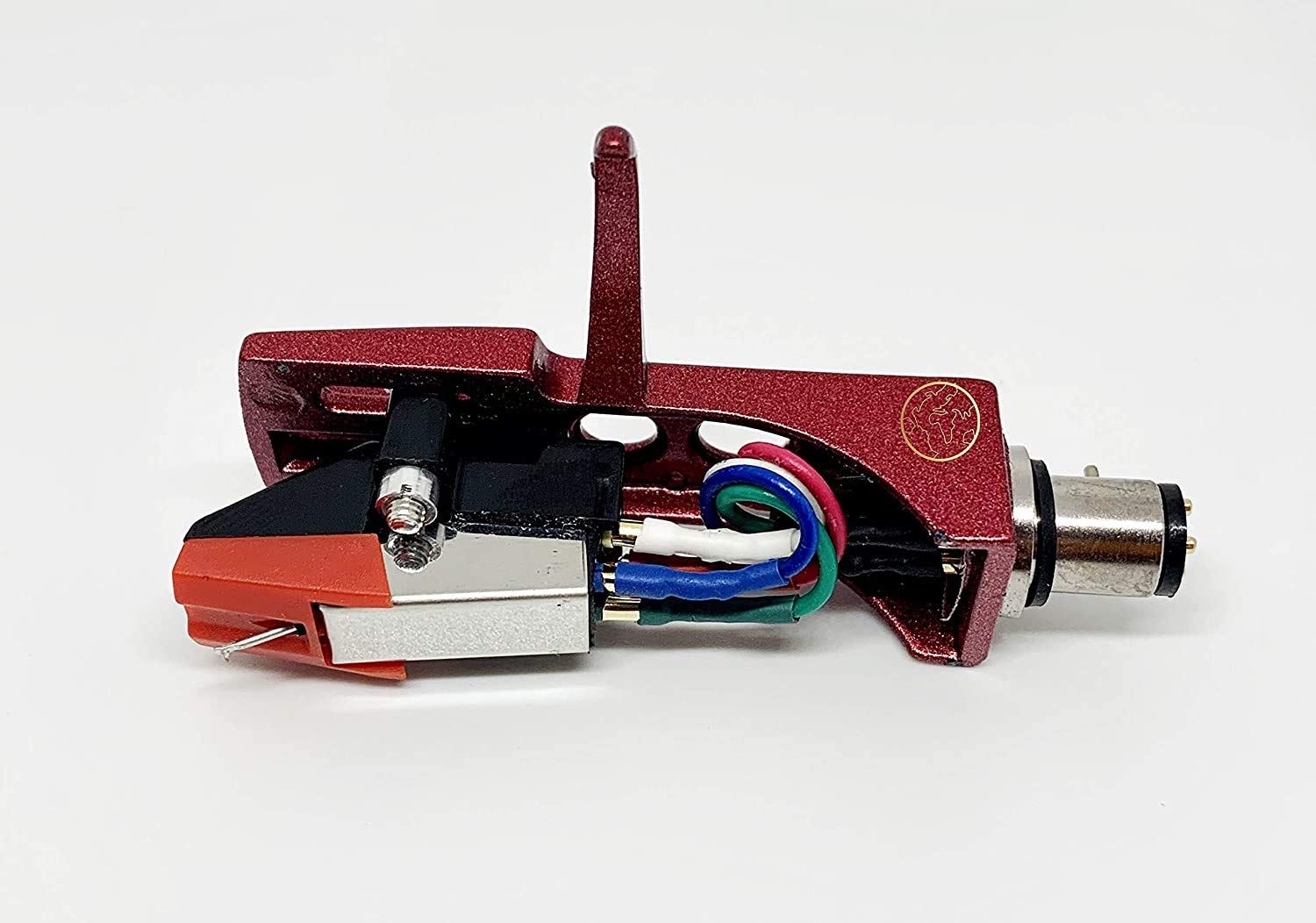 Red Headshell, mount, cartridge and stylus, elliptical needle for Kenwood KD-2070, KD-5077, KD-550, KD-3100, KD-2055, L07D, KD-3077, KD-600, KD-500, PU-400