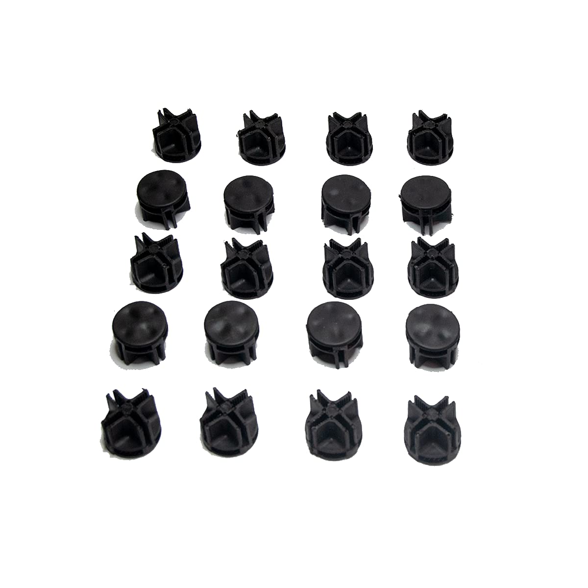 BLUECELL 32 Pieces Plastic Connector Wire Grid Cube Organizer Connector for Wire Shelving and Modular Closet Storage Organizer