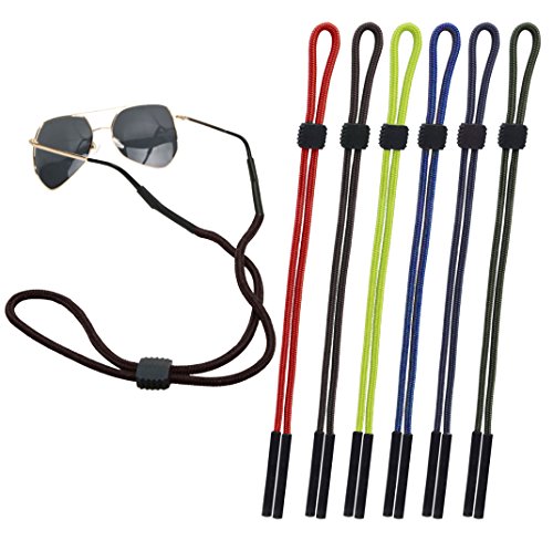 CandyHome 6 Pcs Sunglass Straps, Glasses Holder Sunglasses Strap, Chums Glasses Strap for Men and Women