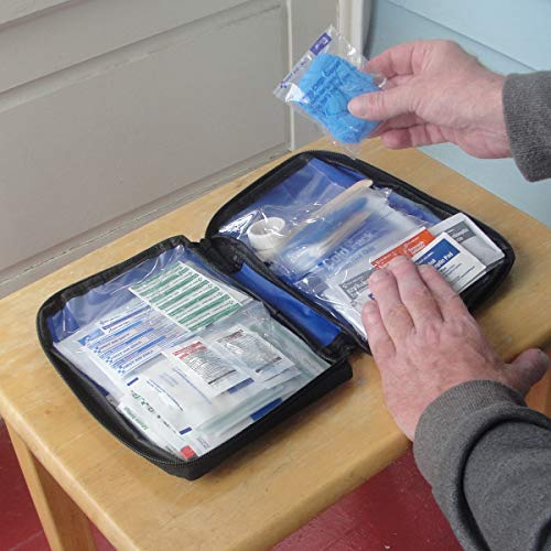 First Aid Only FAO-428 All-Purpose Emergency First Aid Kit for Home, Work, and Travel, 131 Pieces