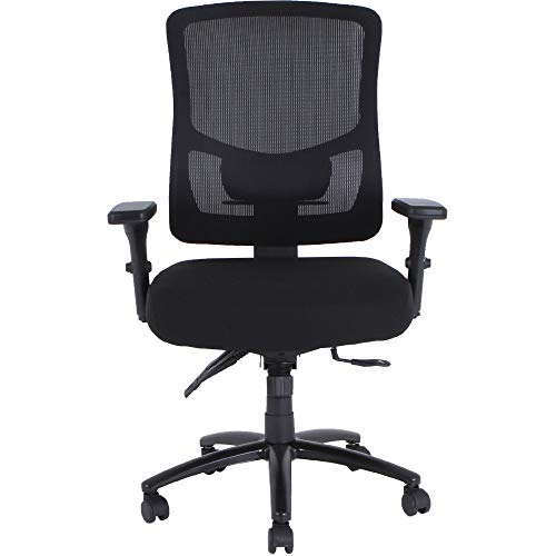 Lorell, LLR40210, Big & Tall Black Mesh Back Chair