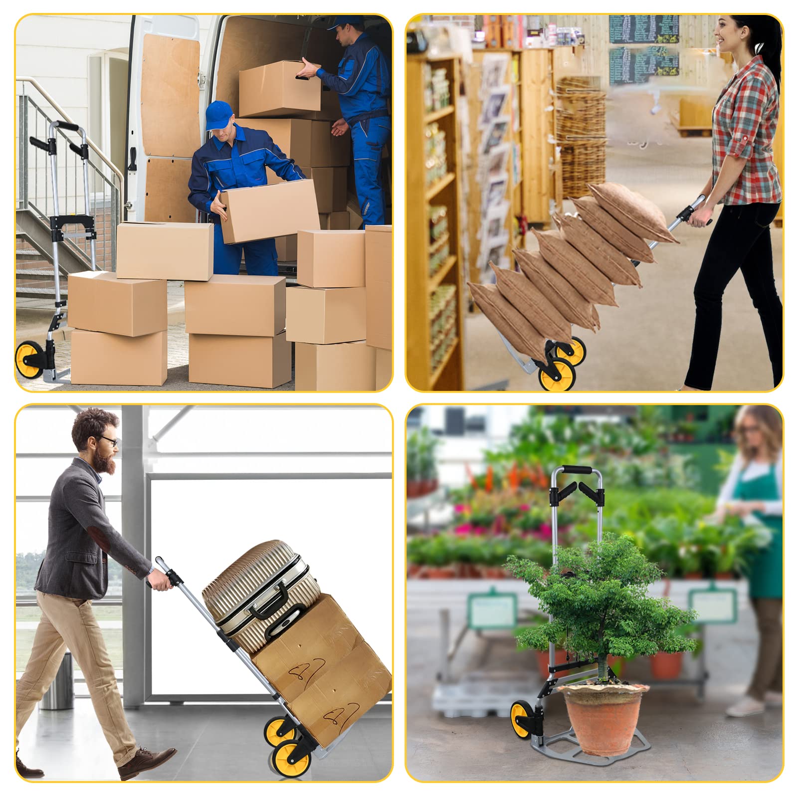 Folding Hand Truck and Dolly-330 lb Capacity