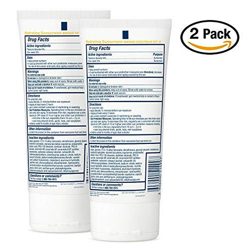 CeraVe 100% Mineral Sunscreen Spf 30 | Body Sunscreen With Zinc oxide & Titanium Dioxide for Sensitive Skin | 5 Oz, Pack Of 2