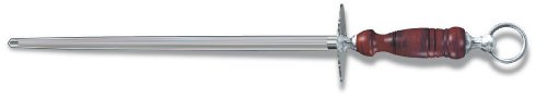 Victorinox Dark Steels-Butcher/Chef's 14" Regular Cut Round Wood Handle with Hangtag, 14 inch, Multicolor