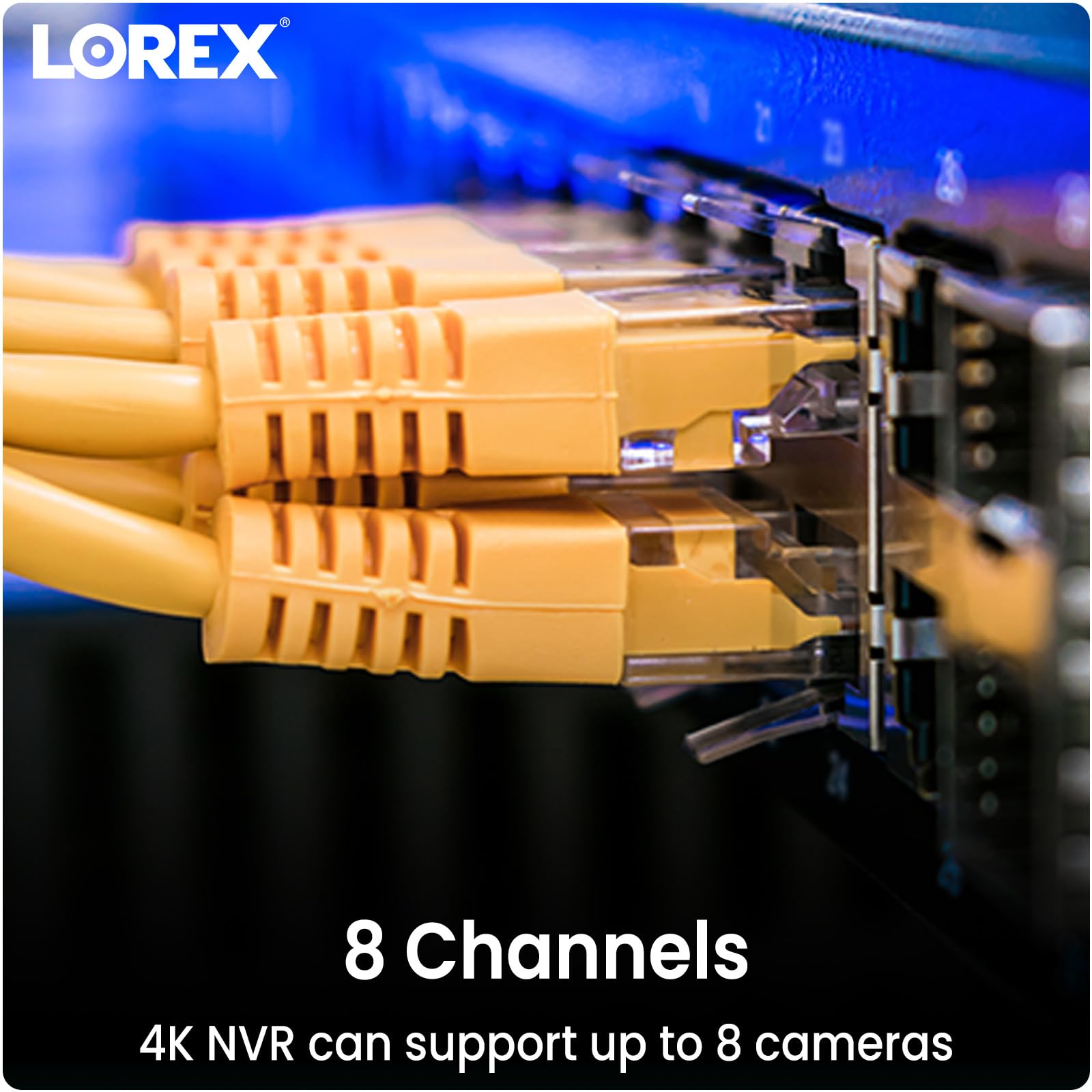 Lorex 4K 8 Channel Wired 2TB DVR - Smart Motion Detection, Face Recognition, Smart Home Voice Control – Add to Lorex Security Cameras for Indoor Outdoor Surveillance Protection