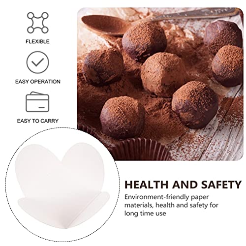DOITOOL 200pcs Truffle Wrappers Paper Chocolate Candy Cups Truffle Liners Truffle Cups for Baby Shower Bridal Shower Birthday Party Wedding