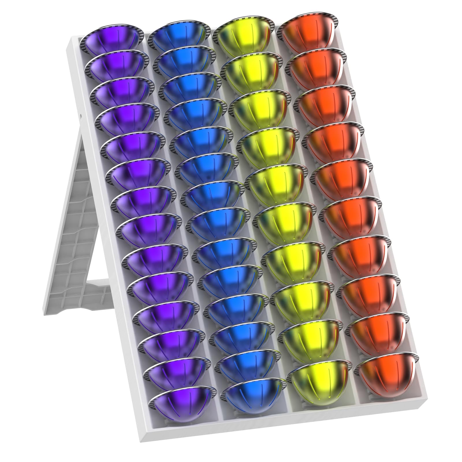 Coffee Pod Storage Holder Drawer Organizer for Nespresso Vertuo Capsule, Holder Tray Storage for Nespresso Pod, Compatible with 40 7.77fl oz or 56 1.35fl oz Pods for Kitchen Drawer, Office Countertop.