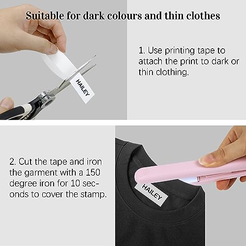 Name Stamp for Clothing Kids,Extra 100 or 200 Personazlied Name Labels for School Supplies Waterproof,Customized Name Stamp,Clothes Stamp for Kids Waterproof,Personalized Name Stamp,Custom Label Stamp for Kids School Stuff,Fabric Name Stamp for Clothes