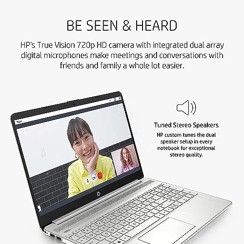 HP 2023 Newest Laptop, 15.6" Touchscreen Display, Intel Core i3-1115G4 Processor(Beat i5-1035G4), 8GB RAM, 256GB SSD, WiFi, Bluetooth, Numeric Keypad, Windows 11 Home in S Mode, Silver