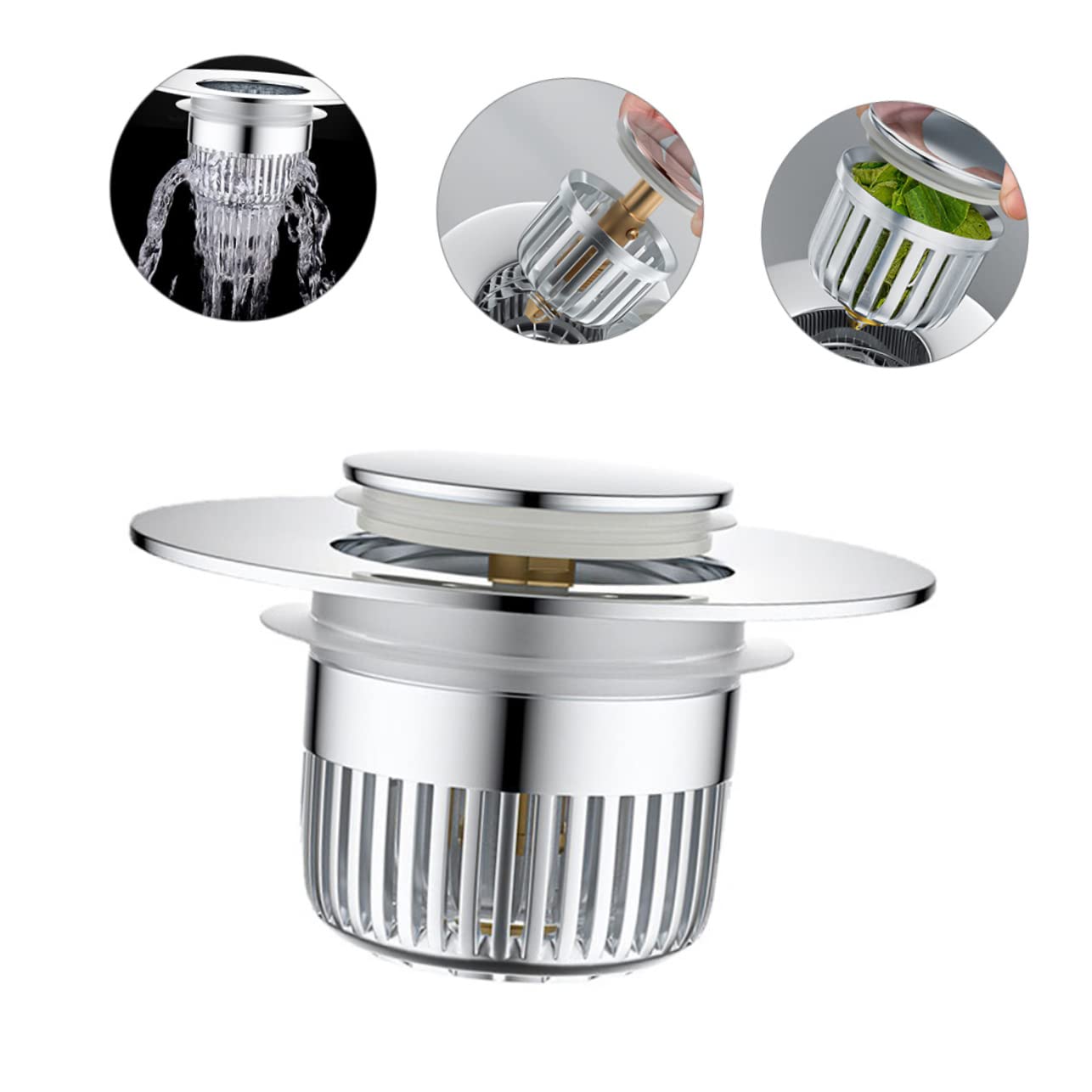 OSALADI 4pcs Kitchen Sink Stopper Strainer Filter Washbasin Plug Bathroom Sink Drainer Bathtub Drain Plug Bathroom Sink Stoppers Bathtub Sink Stopper Sink Plug Brass Toilet Plug
