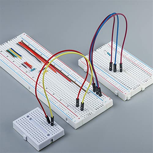 EXONGY Breadboard 830 Point PCB Board MB-102 MB102 Test Develop DIY Kit Nodemcu Raspberri Pi 2 LCD High Frequency 40pin Line (Color : Female to Female30cm)