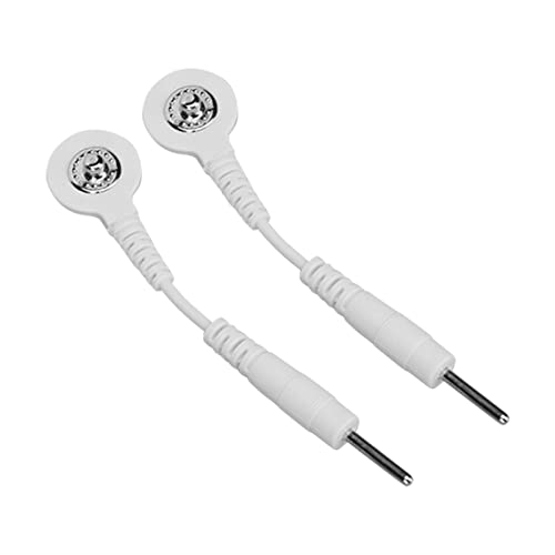 Demeras Electrodes Cords, Electrode Wires 20Pcs White Easy Operation Portable for Therapeutic Instruments
