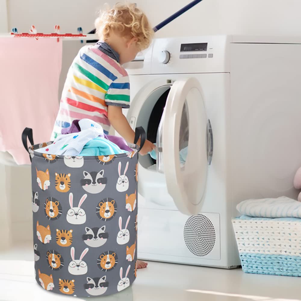 CLOCOR Laundry Basket,Laundry Hamper,Collapsible Storage Bin,Canvas Fabric Clothes Baskets,Nursery Hamper for Home,Office,Dorm,Gift Basket (Wheat arrows)