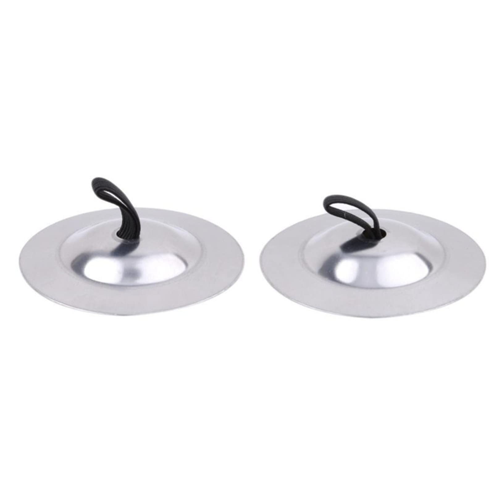 DRUTORE 2pcs Silver Finger Cymbals Belly Dancing Finger Dance Finger Zills Dance Finger Musical Instrument for Dancer Party