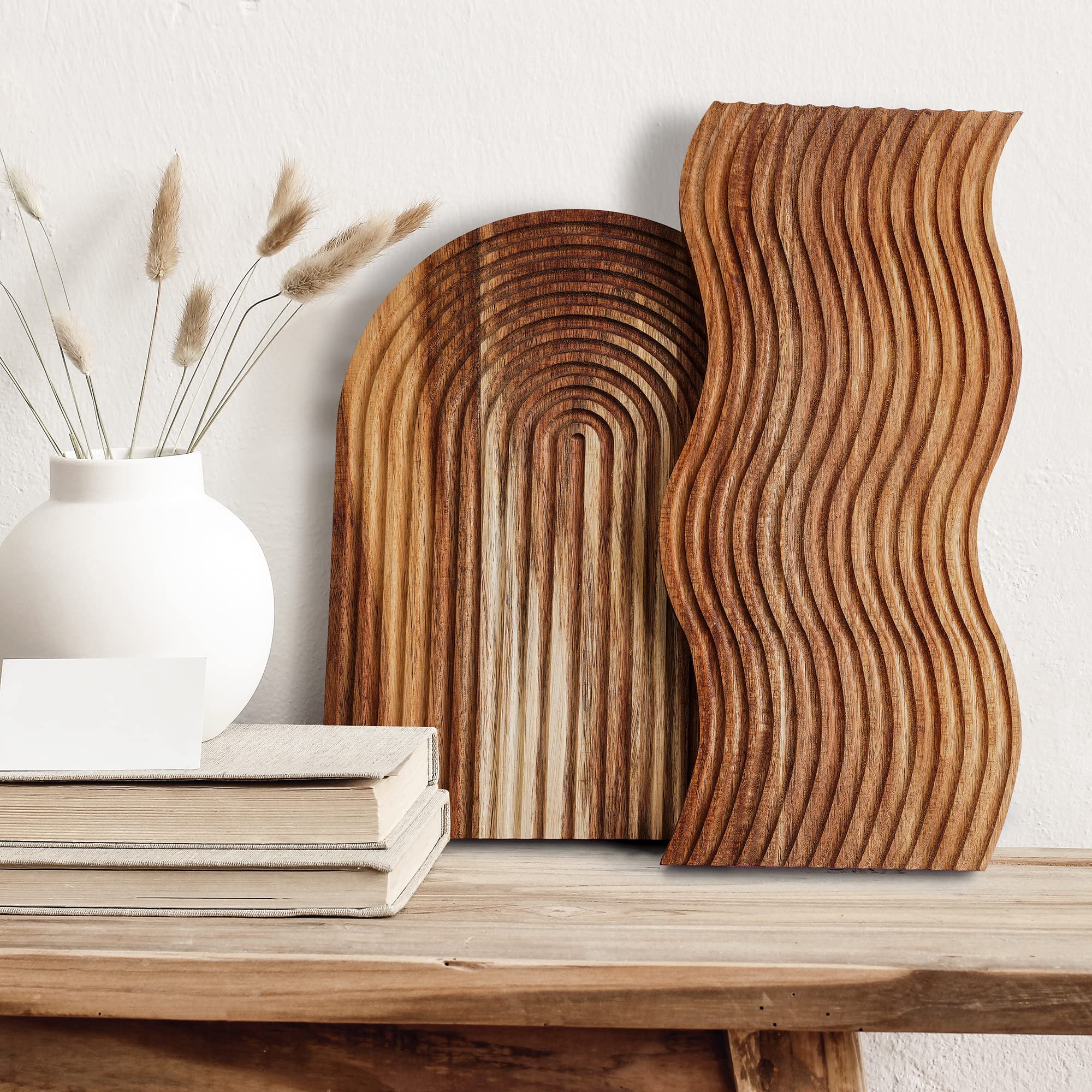Decorative Cutting Board – Wood Serving Board – Cheese Platter - Wooden Board For Kitchen/Shelf/Home Decor- Charcuterie Board-Moudja Decorative cutting boards (Arch Shape)