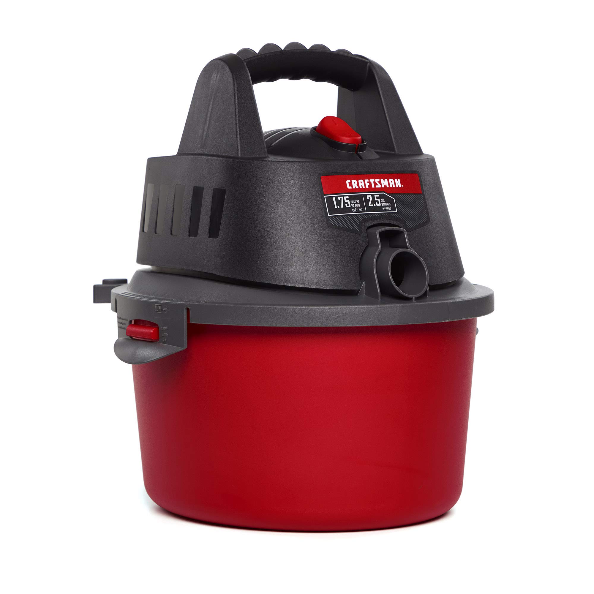CRAFTSMAN Mechanics Tool Set, SAE/Metric, 3/8-Inch Drive with 2.5 gallon 1.75 Peak Hp Wet/Dry Vac and Filter Bags