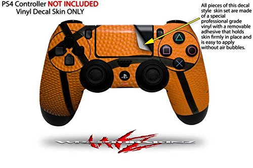WraptorSkinz Skin compatible with Sony PS4 Dualshock Controller PlayStation 4 Original Slim and Pro Basketball (CONTROLLER NOT INCLUDED)