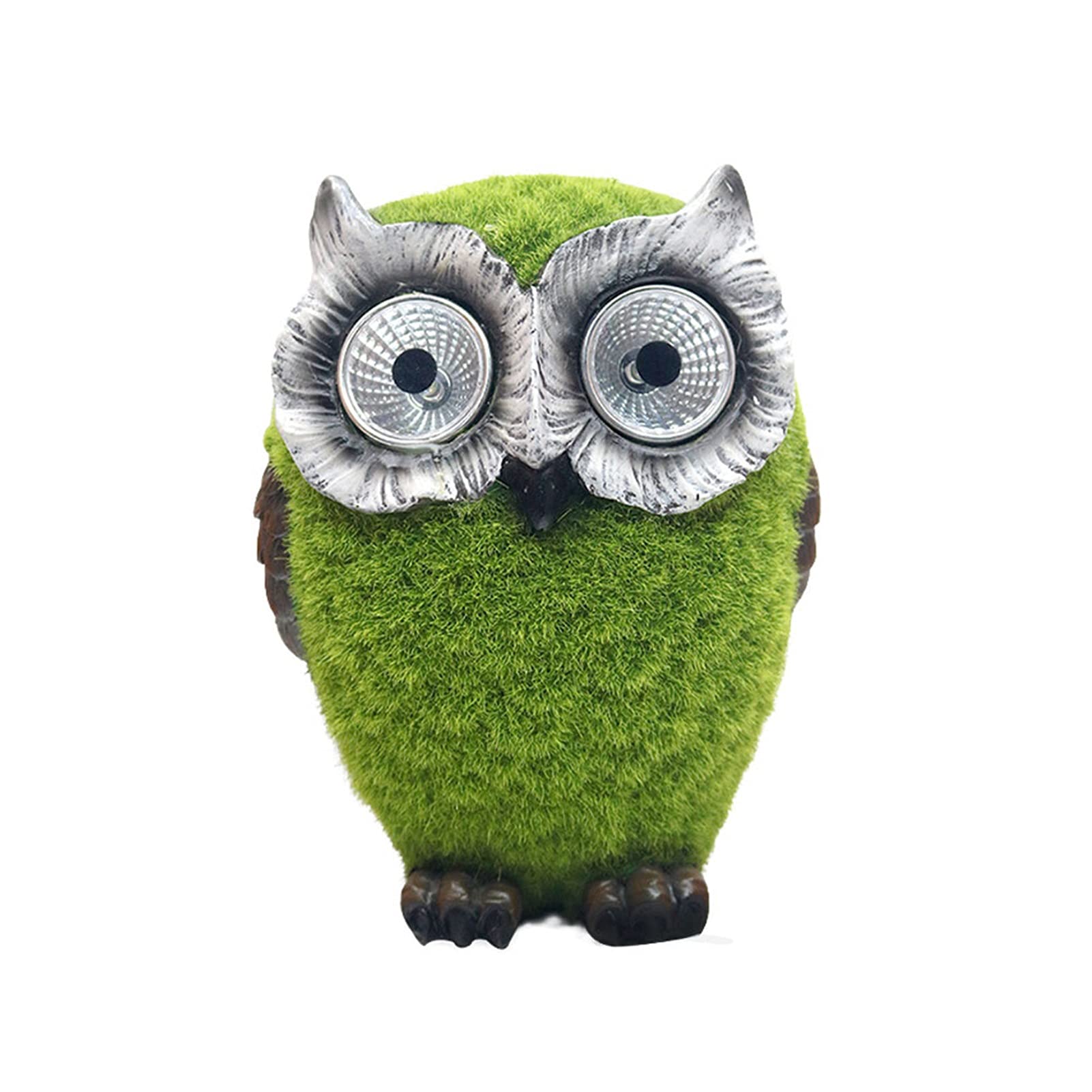 YOOLOOKY Solar Garden Lights Outdoor Owl Figurine with Luminous Eyes, Waterproof Garden Decorative Light for Courtyard Patio Pathway Lawn
