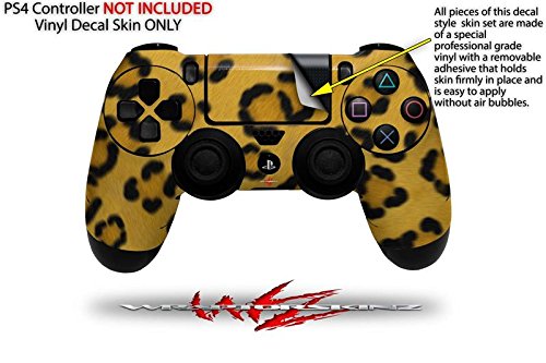 WraptorSkinz Skin Compatible with Sony PS4 Dualshock Controller PlayStation 4 Original Slim and Pro Leopard Skin (Controller NOT Included)